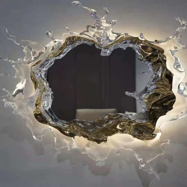 Luxury Round Water Bloom LED Mirror – LLuxuryanddesignstore.com